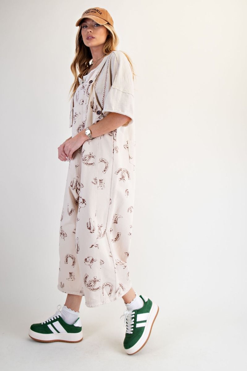 Western Wanderer Printed Twill Overalls – Whitlyns